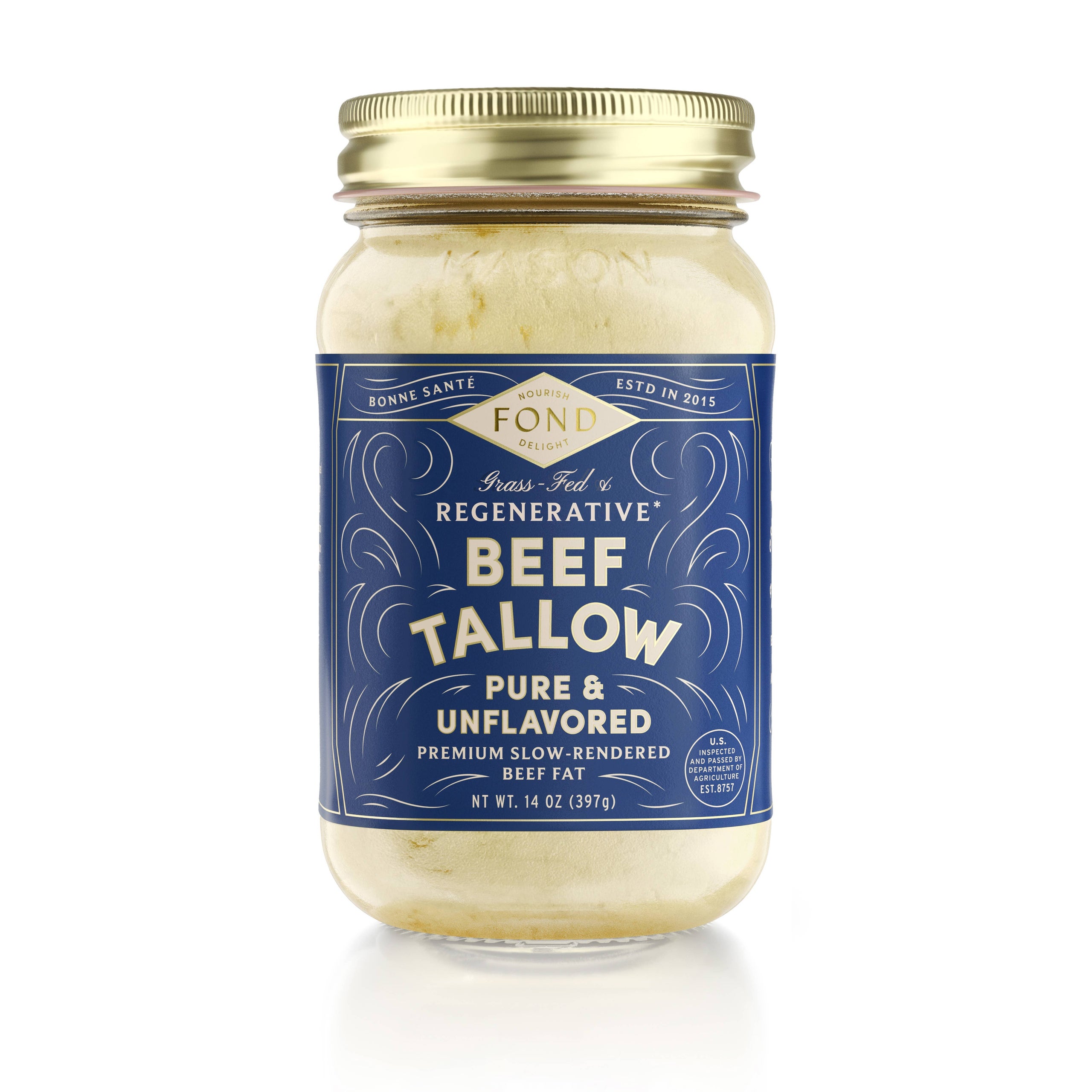 Pure & Unflavored Regenerative Beef Tallow | Eco Chic Life